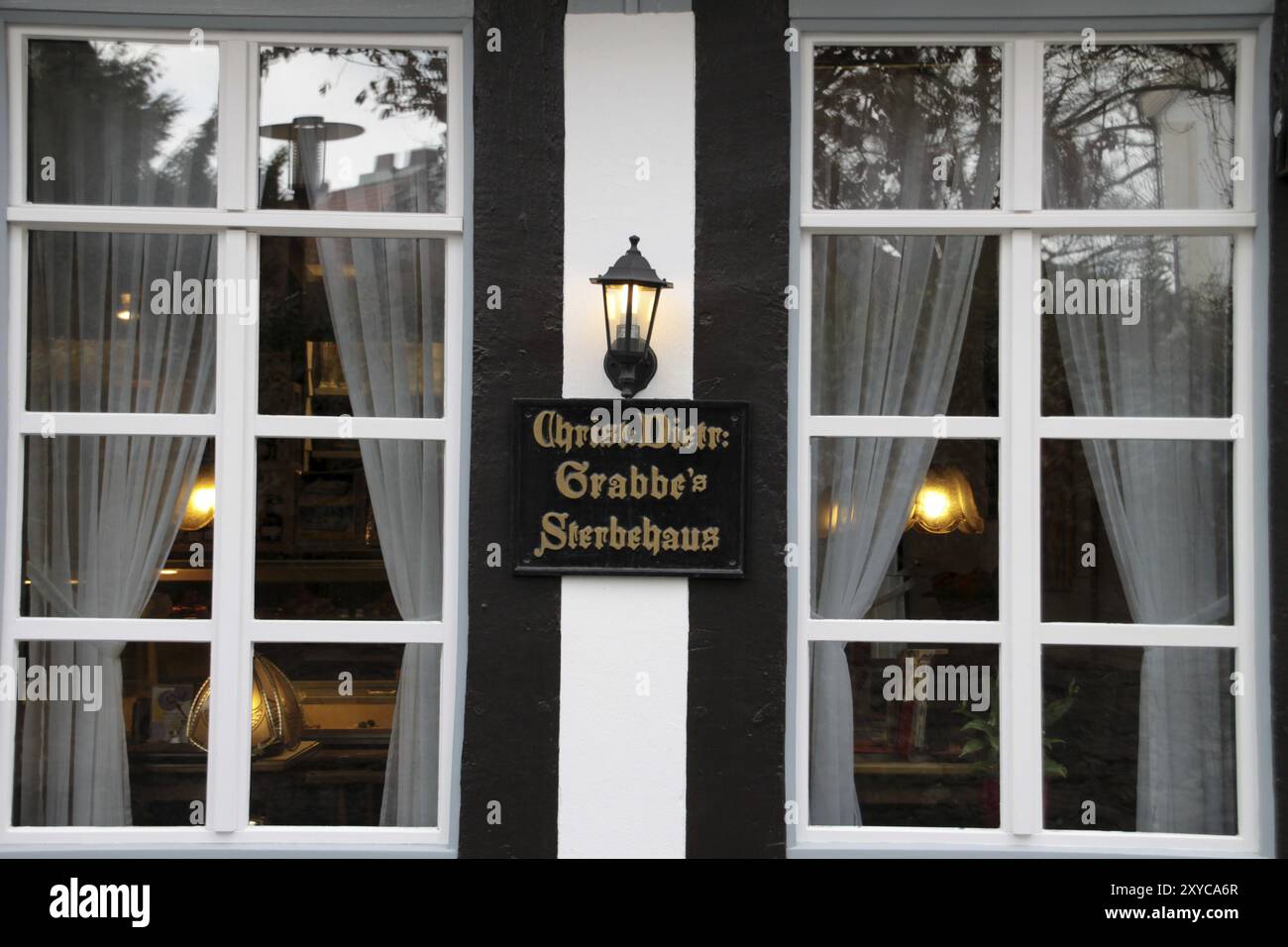 Grabbe's death house in Detmold Stock Photo - Alamy