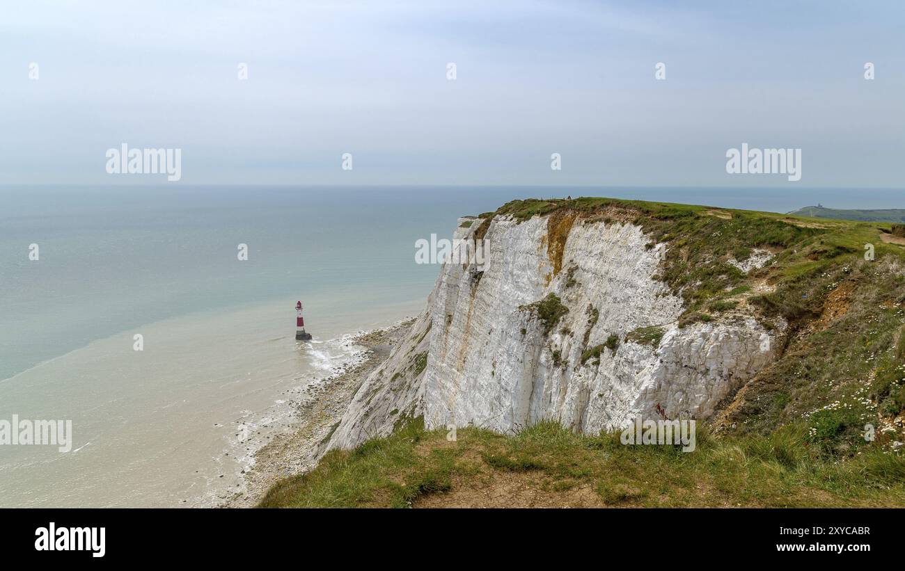 The Beachy Head Lighthouse and Cliff, near Eastbourne, East Sussex ...
