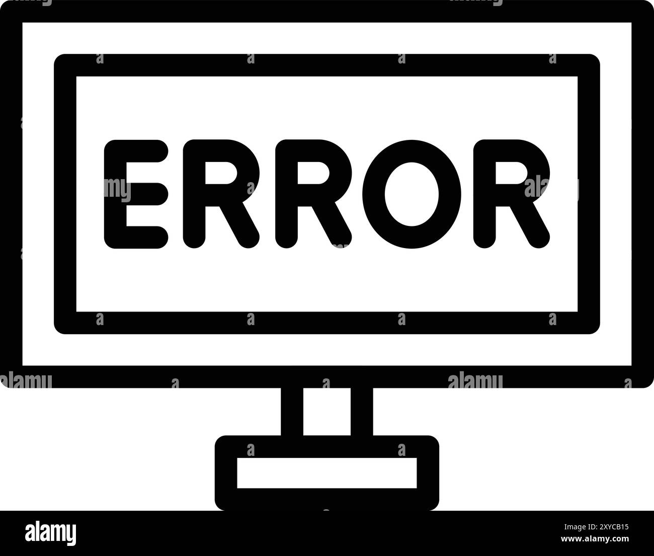 Error simple vector icon Black and White Stock Photos & Images - Alamy