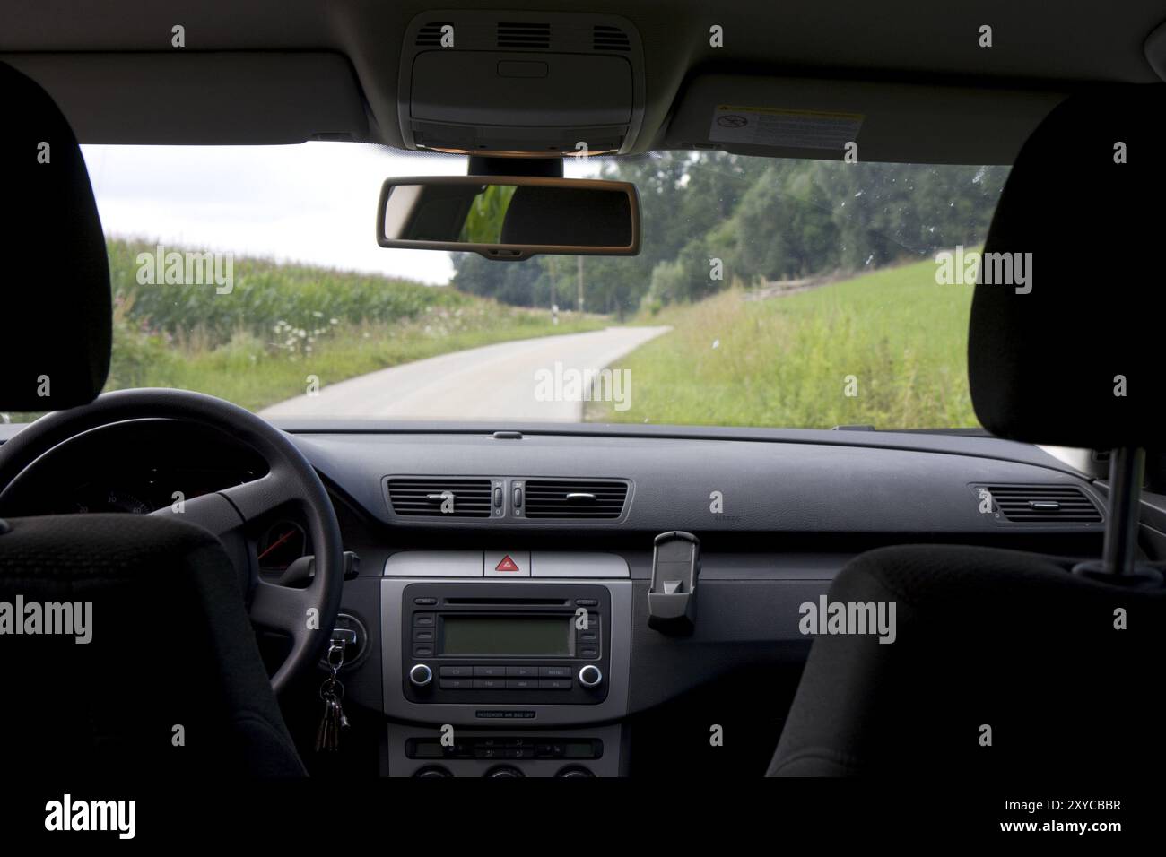 Inside car on country road hi-res stock photography and images - Alamy