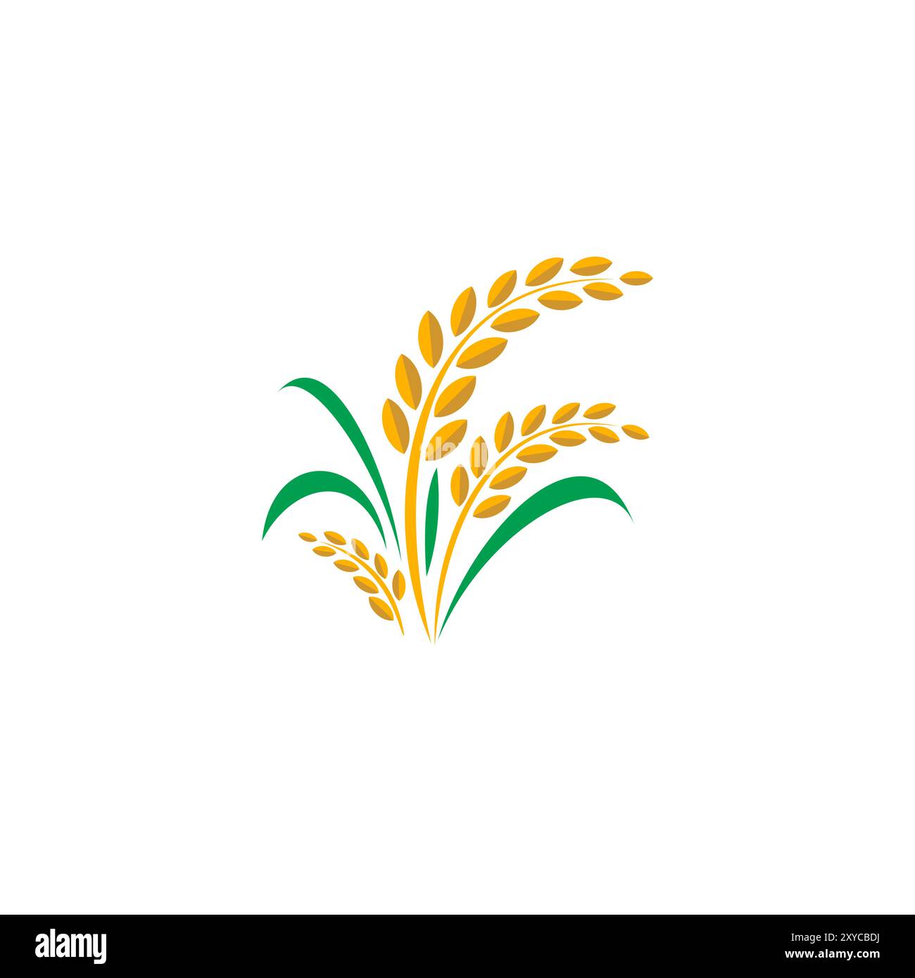 Rice Logo Vector Template Stock Vector Image & Art - Alamy