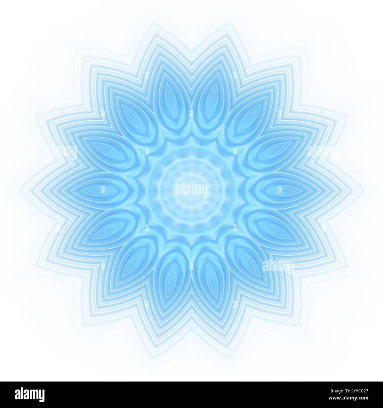 Abstract soft blue snowflake Cut Out Stock Images & Pictures - Alamy