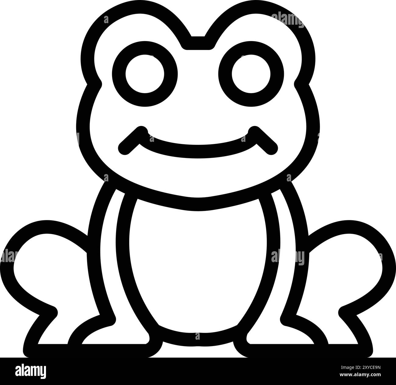 Frog Vector Icon Design Illustration Stock Vector Image & Art - Alamy