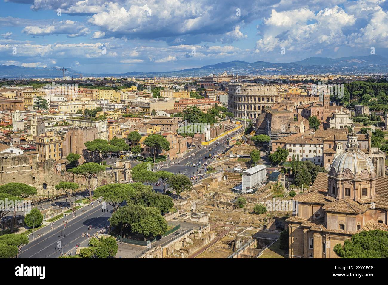 Colosseum from above rome hi-res stock photography and images - Alamy