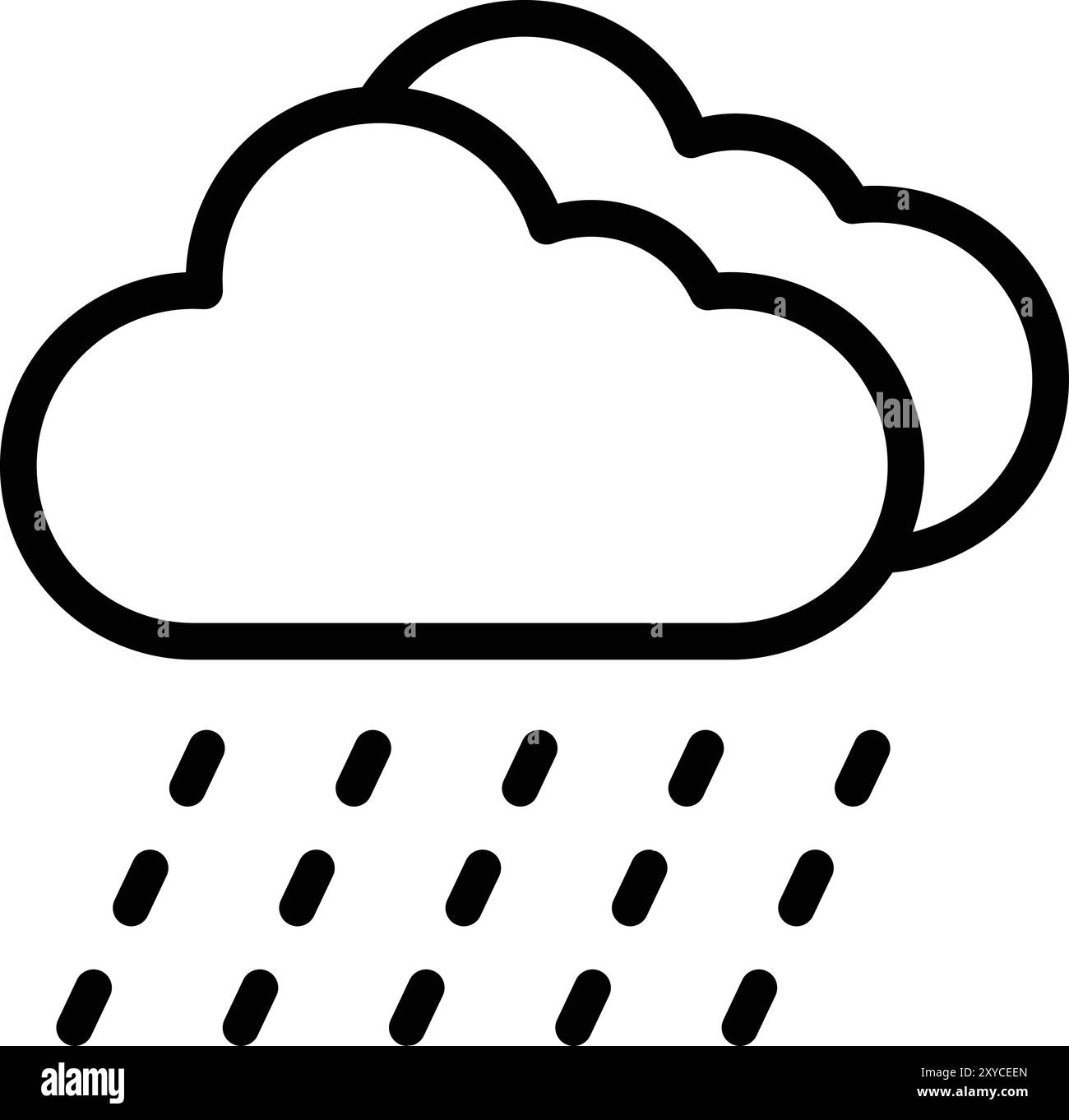 Rain Vector Icon Design Illustration Stock Vector Image & Art - Alamy