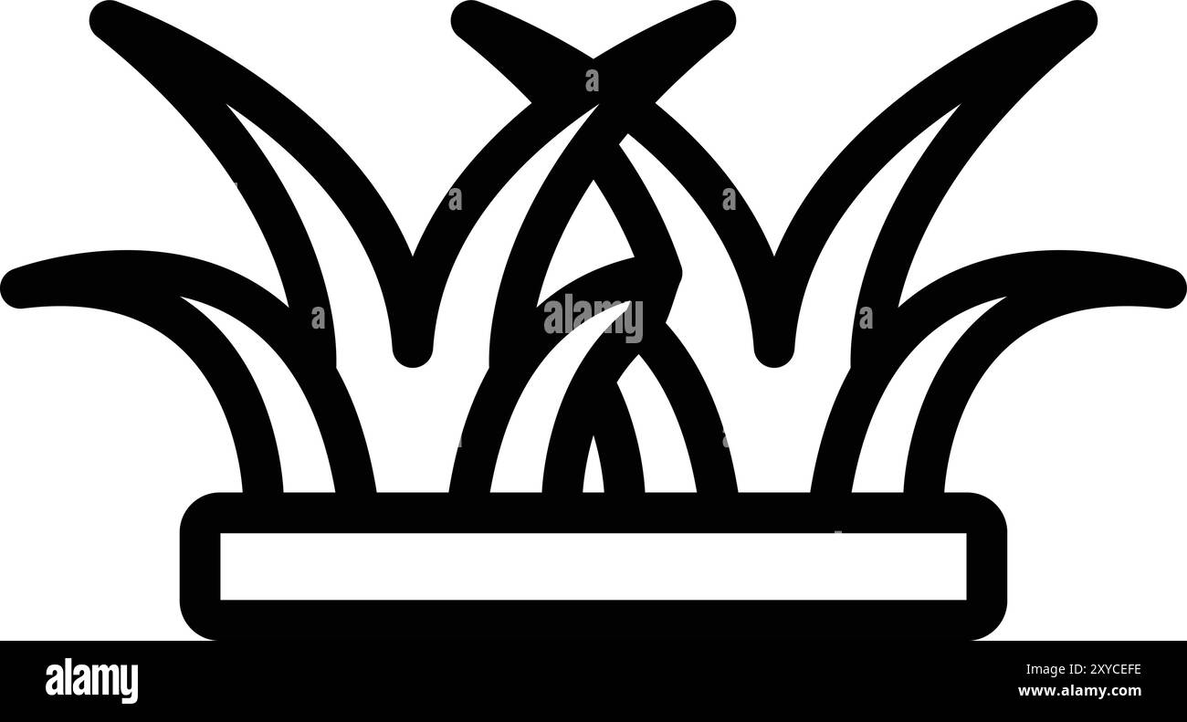 Grass Vector Icon Design Illustration Stock Vector Image & Art - Alamy