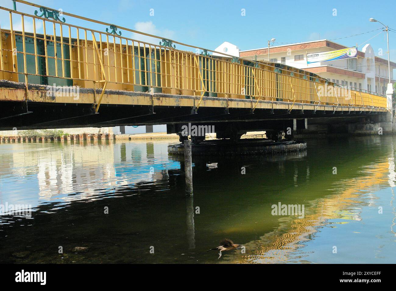 View of Belize city from the Belize river Stock Photo - Alamy