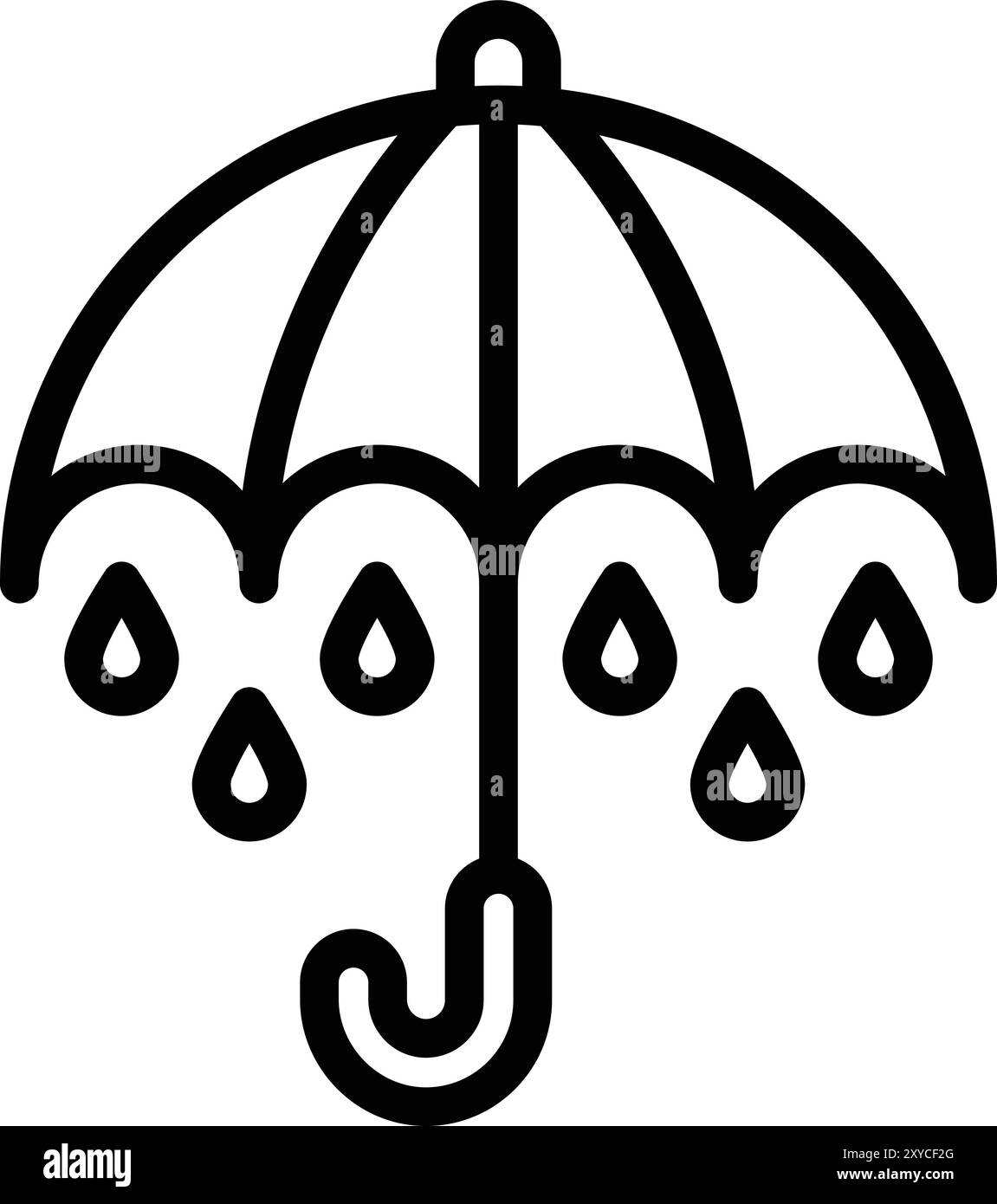 Umbrella concept vector icons Cut Out Stock Images & Pictures - Alamy