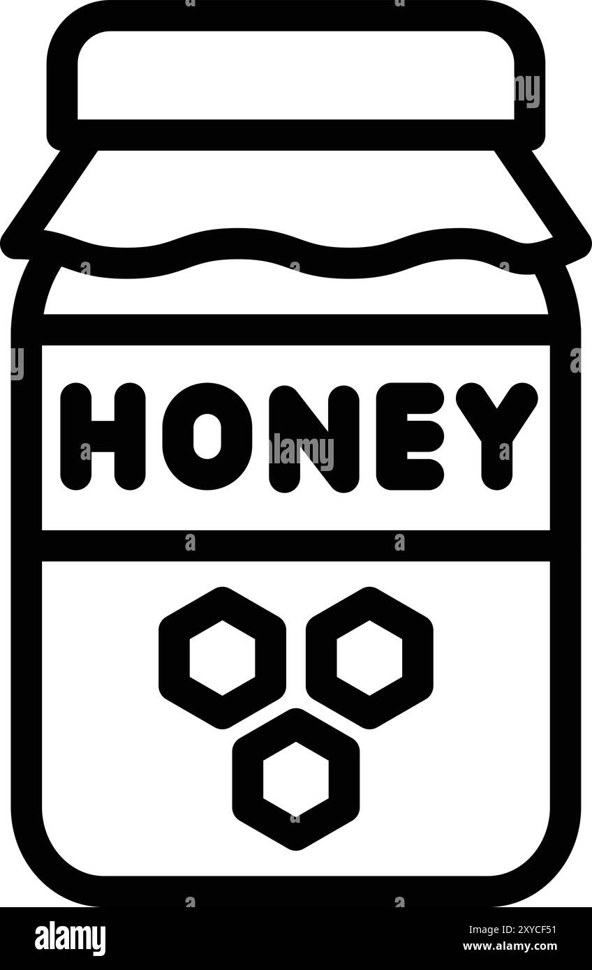 Honey Vector Icon Design Illustration Stock Vector Image & Art - Alamy