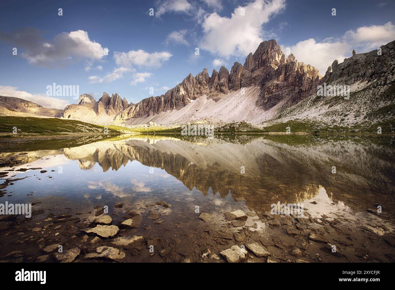 Lake near Tre Cime, Italian Dolomites Stock Photo - Alamy