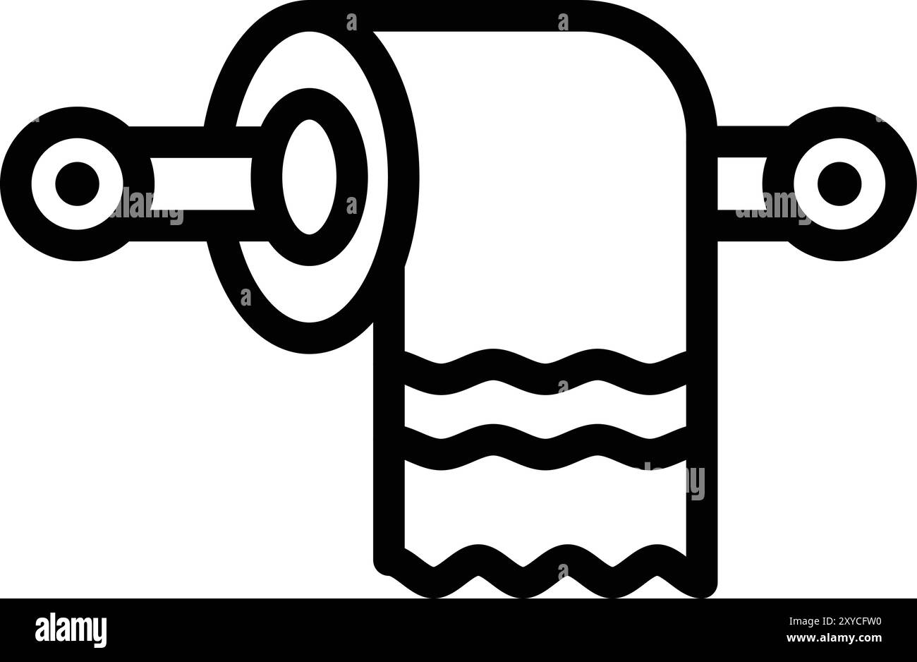 Toilet paper Vector Icon Design Illustration Stock Vector Image & Art ...
