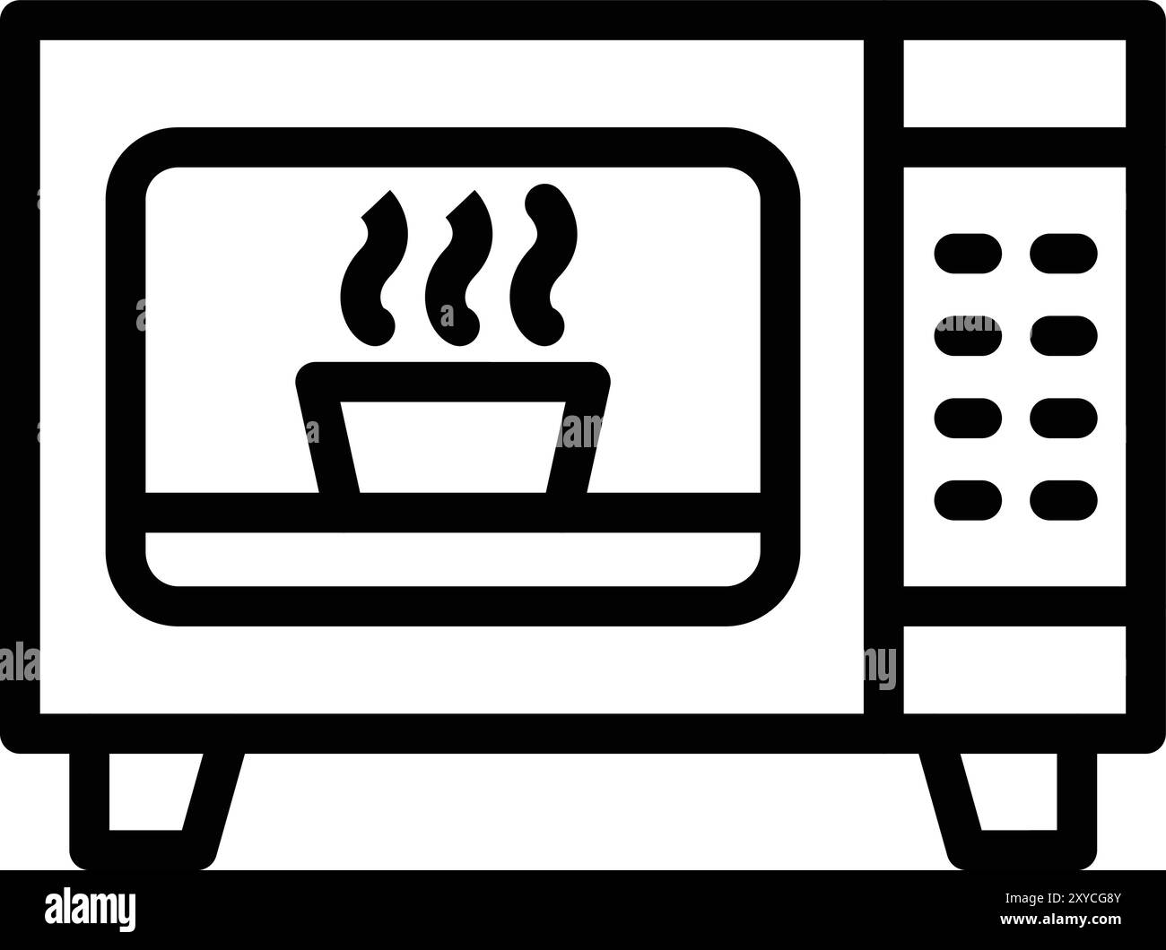 Microwave oven icon image Stock Vector Images - Alamy
