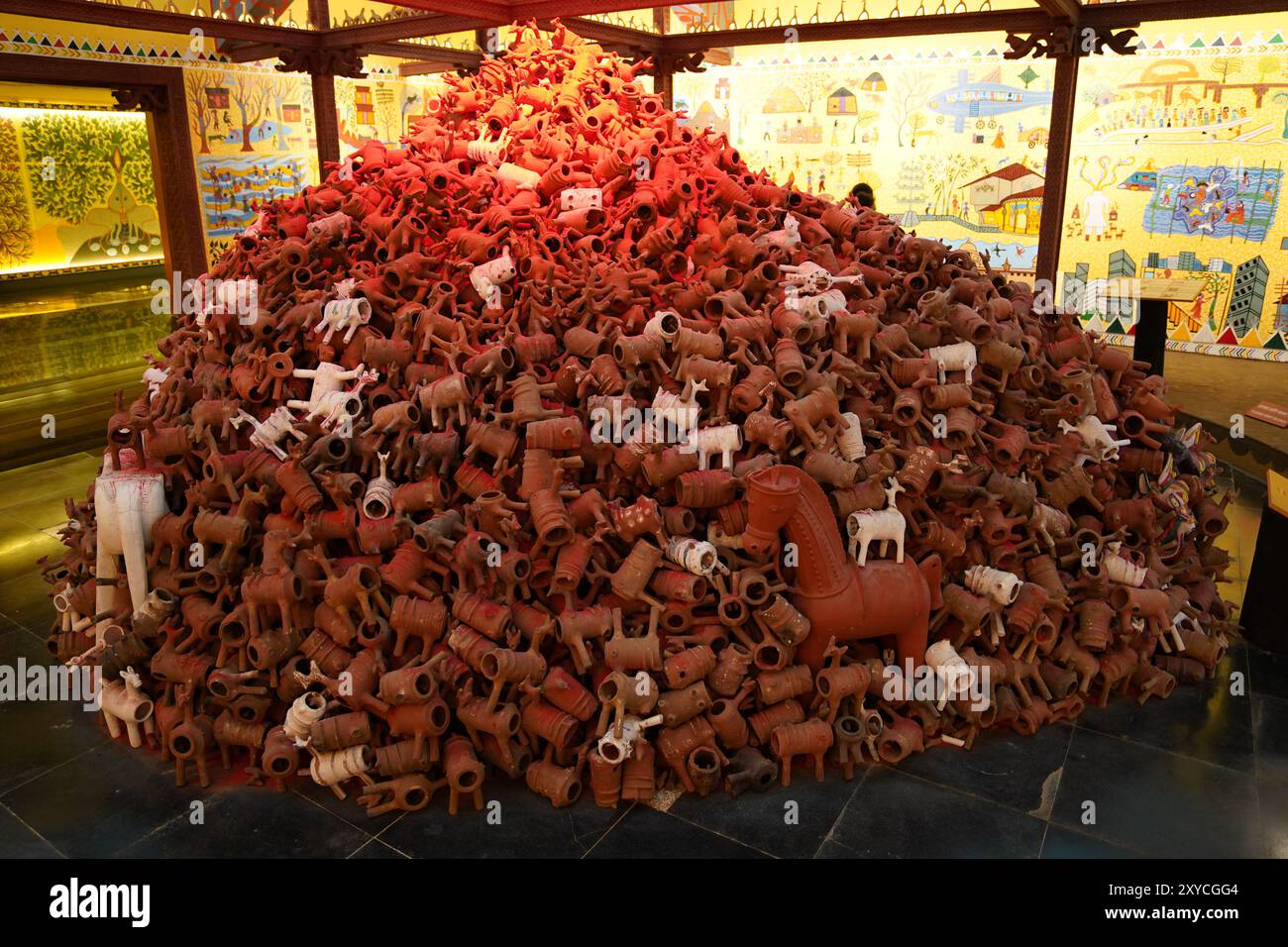 Folk arts inside the of Art Gallery. Cultural Village - AADIVART ...