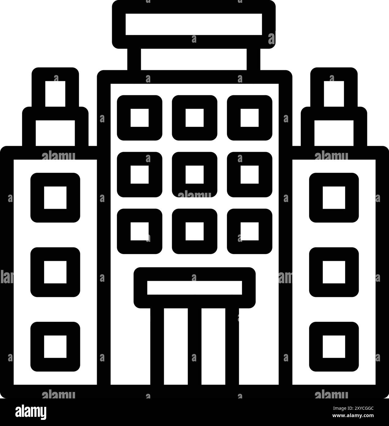 Hotel Vector Icon Design Illustration Stock Vector Image & Art - Alamy