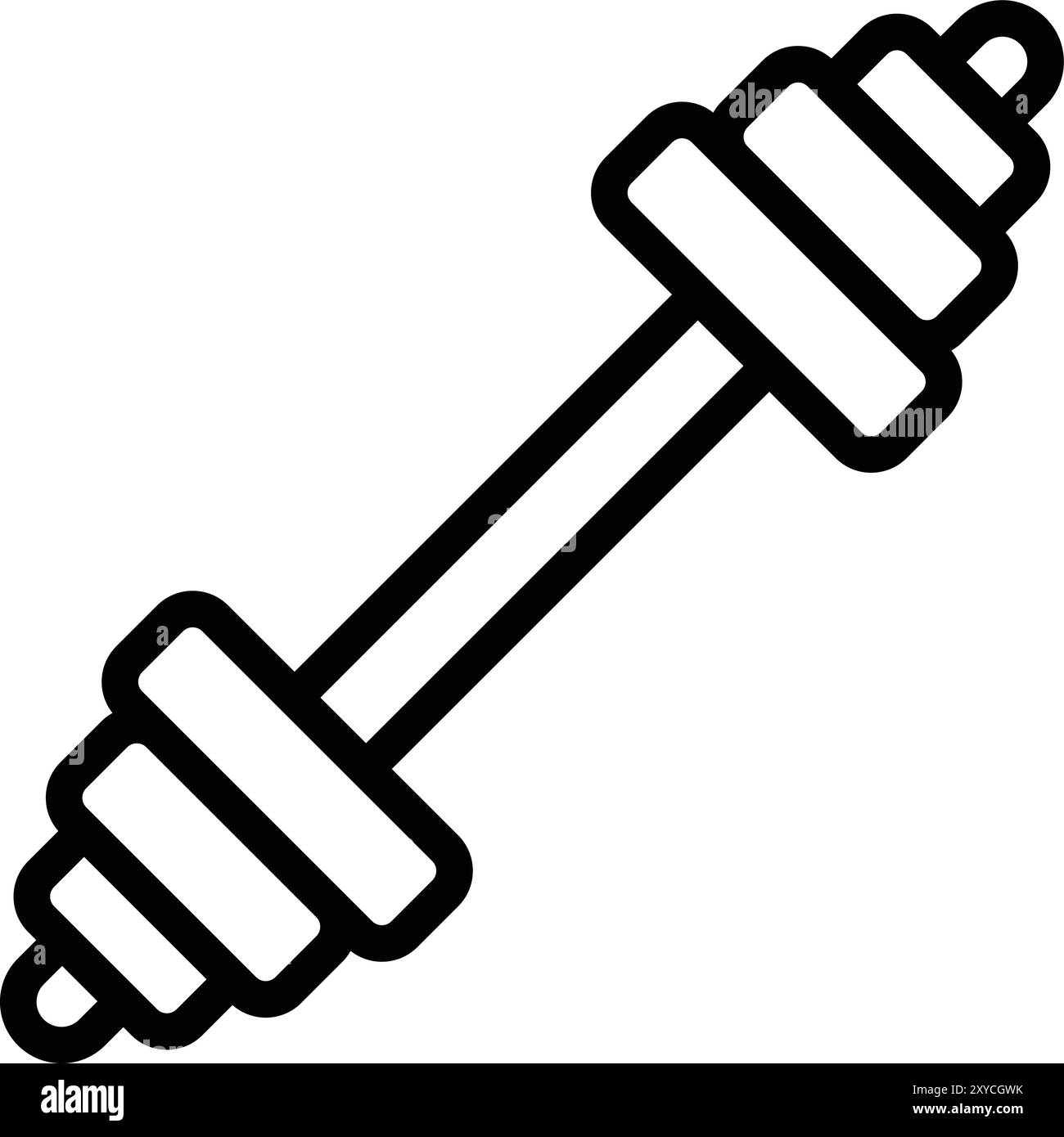 Dumbbell icon gym editable Stock Vector Images - Alamy