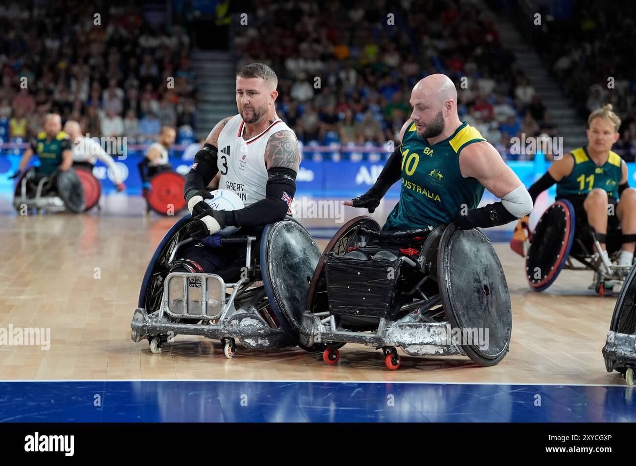 Great Britain's Stuart Robinson during the wheelchair rugby at the ...