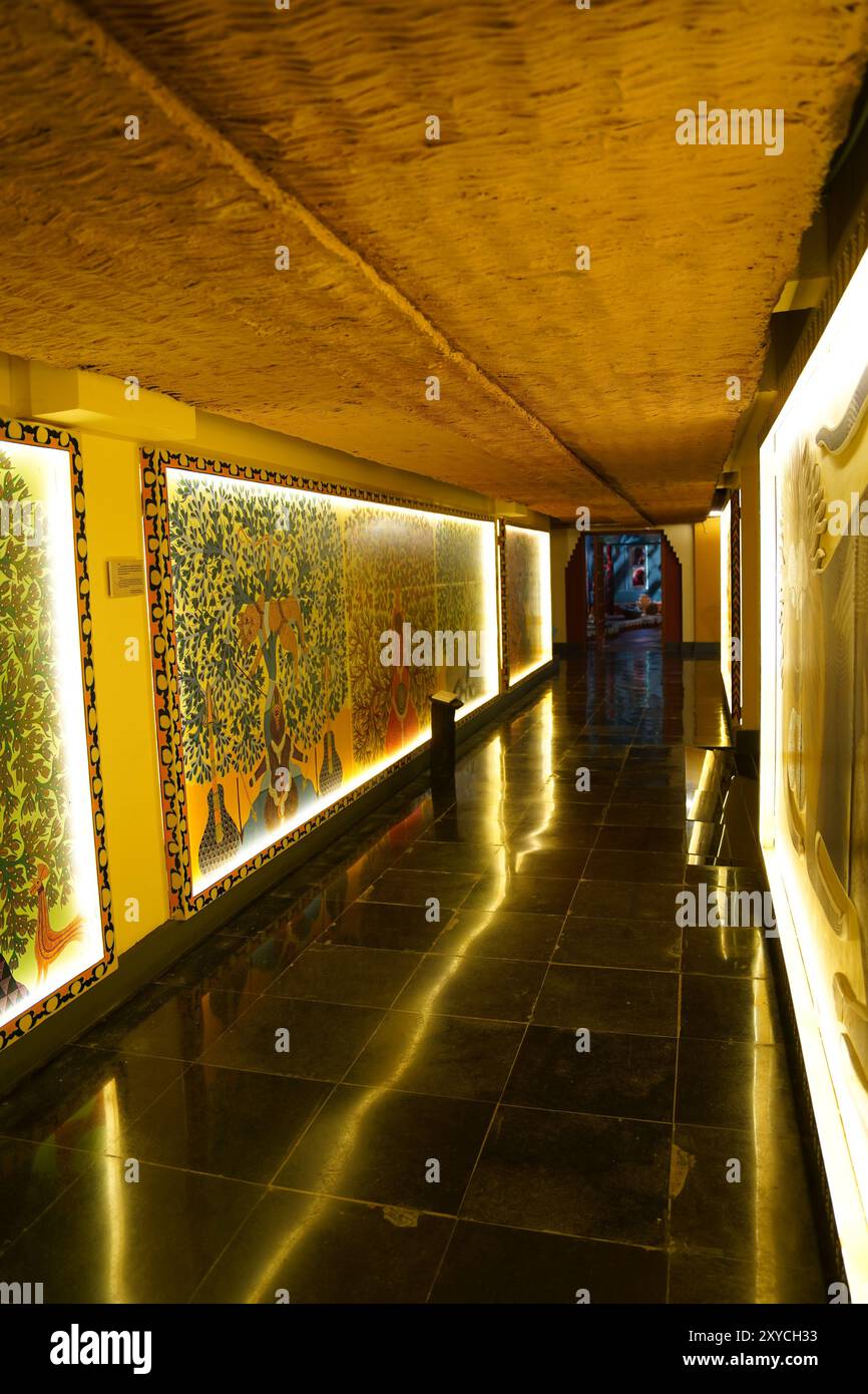 Folk arts inside the of Art Gallery. Cultural Village - AADIVART ...