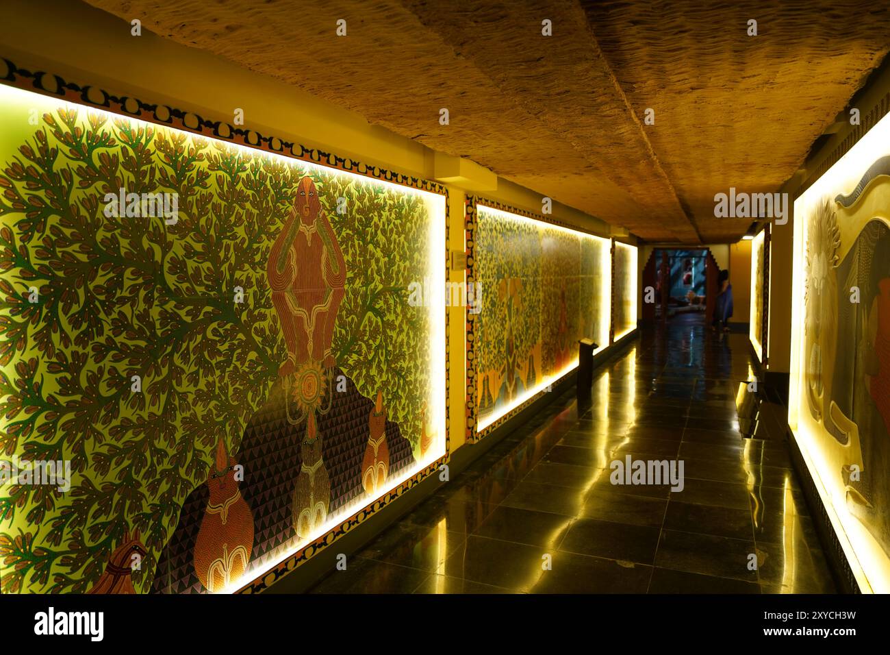 Folk arts inside the of Art Gallery. Cultural Village - AADIVART ...