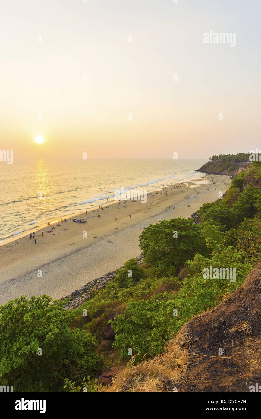 Kerala varkala sunset hi-res stock photography and images - Alamy