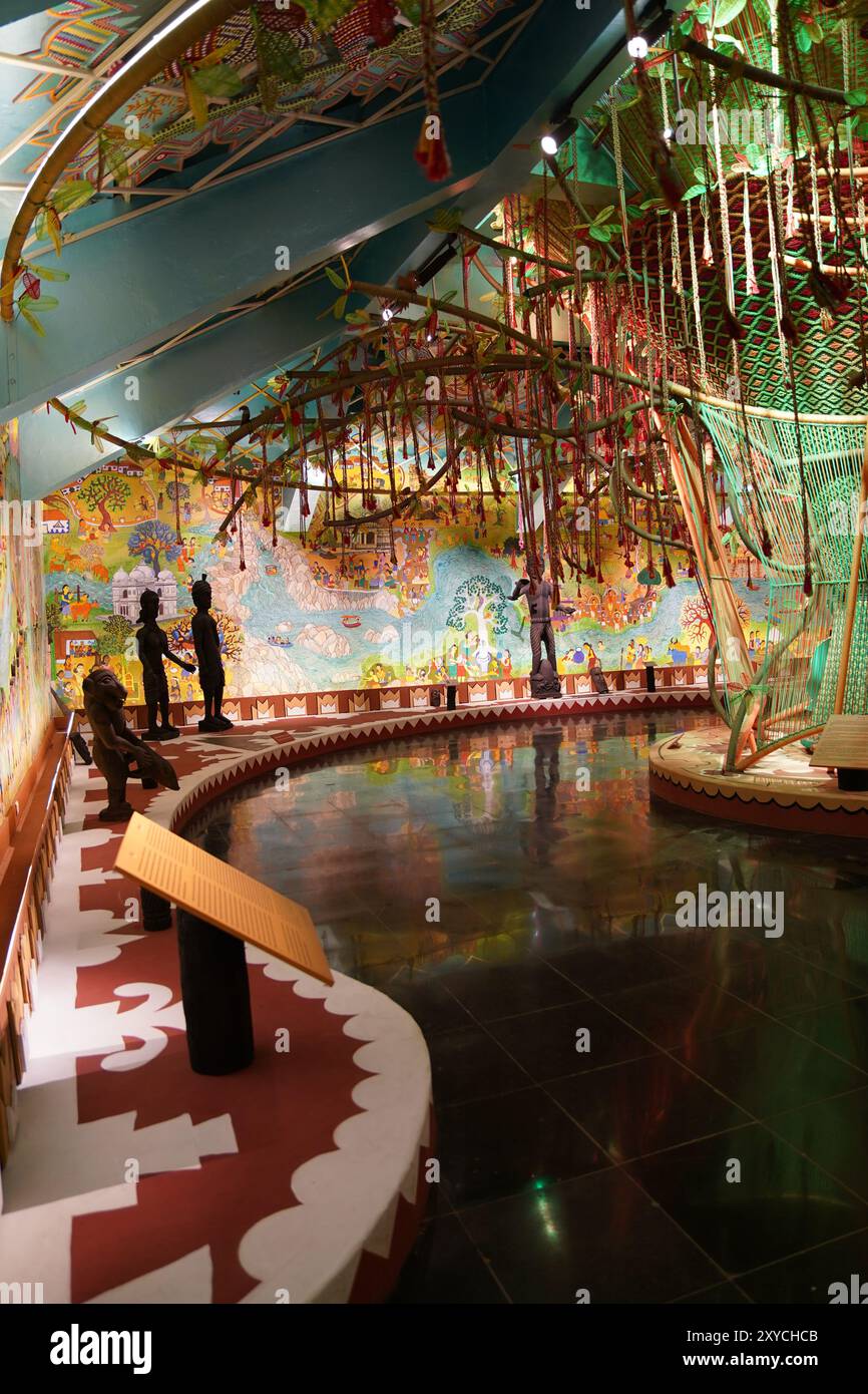 Folk arts inside the of Art Gallery. Cultural Village - AADIVART ...