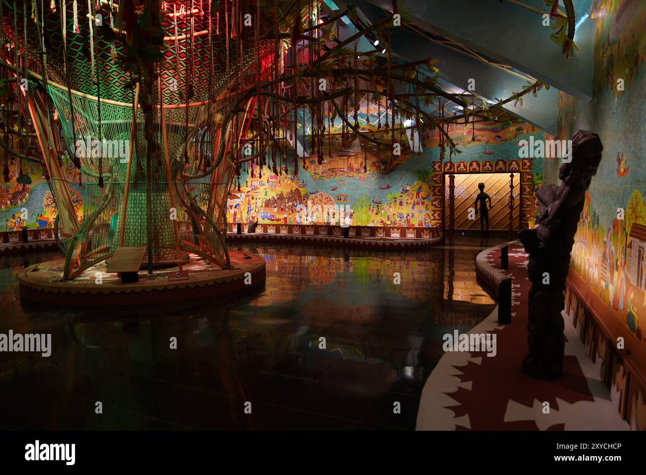 Folk arts inside the of Art Gallery. Cultural Village - AADIVART ...