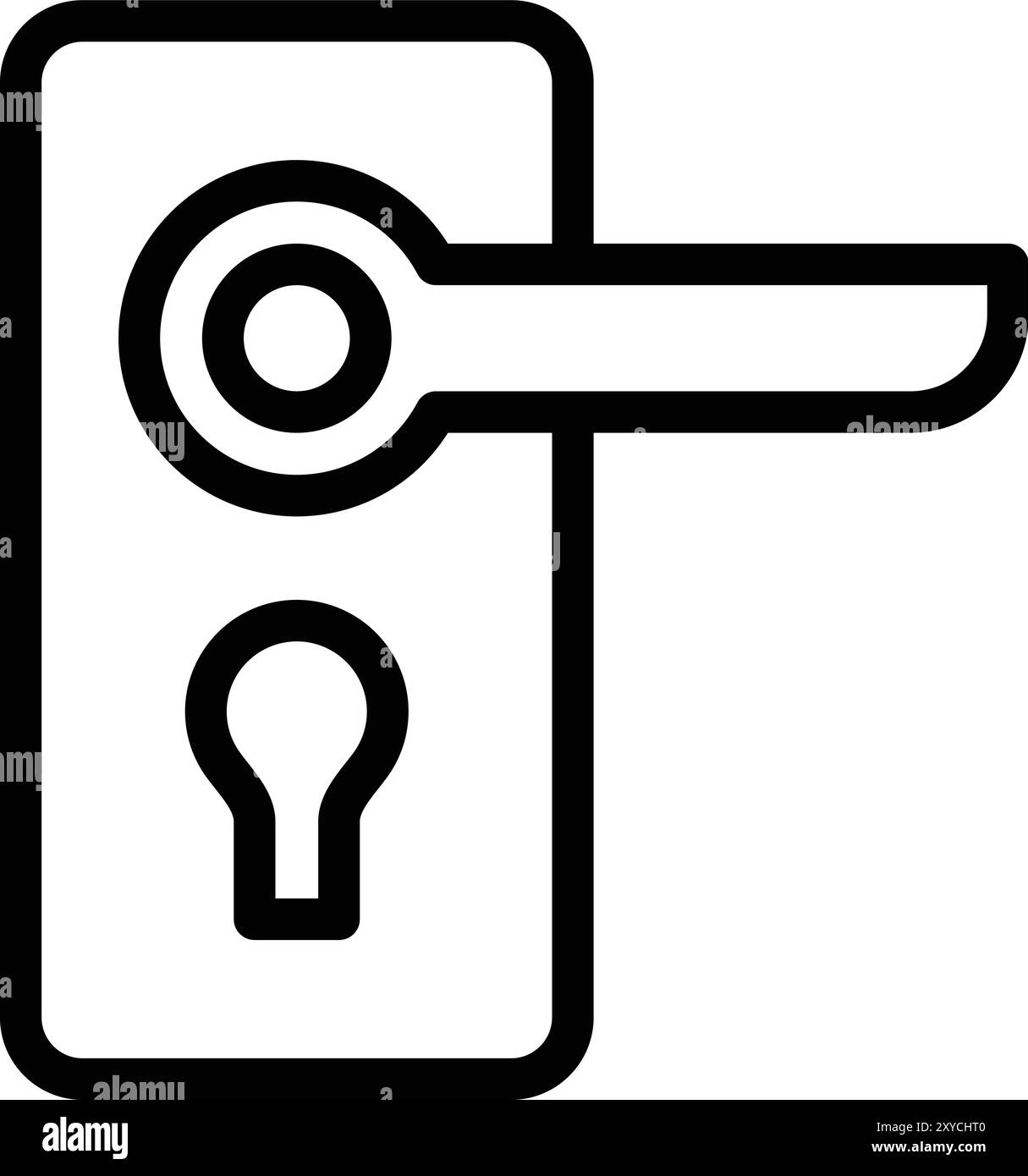 Door handle Vector Icon Design Illustration Stock Vector Image & Art ...