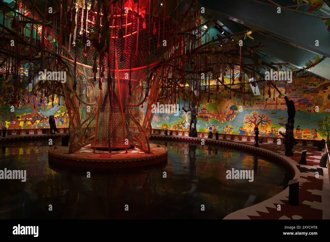 Folk arts inside the of Art Gallery. Cultural Village - AADIVART ...