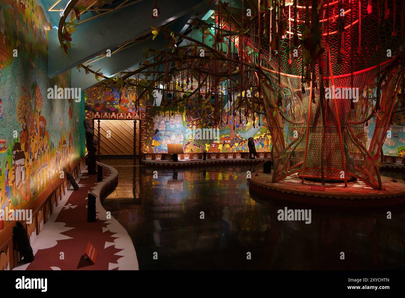 Folk arts inside the of Art Gallery. Cultural Village - AADIVART ...