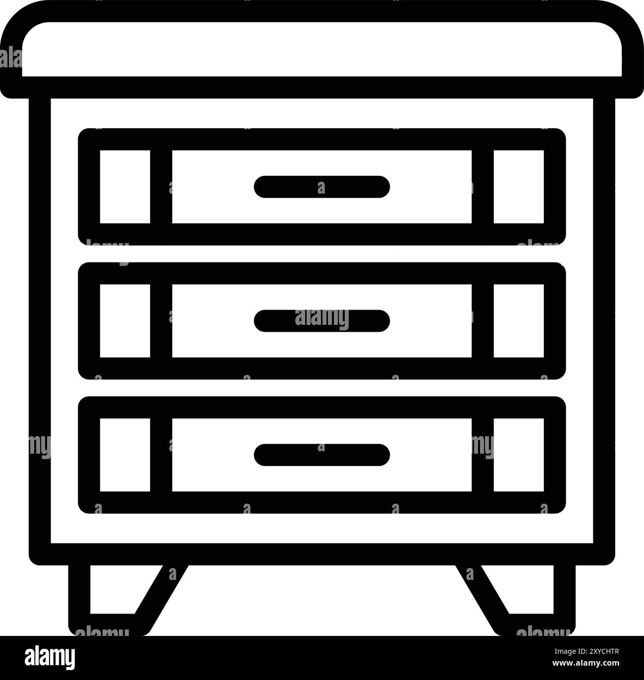 Chest drawers icon set Cut Out Stock Images & Pictures - Alamy