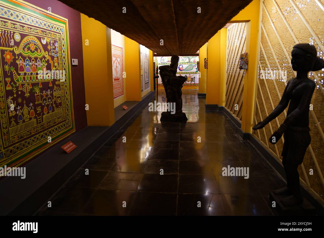 Folk arts inside the of Art Gallery. Cultural Village - AADIVART ...