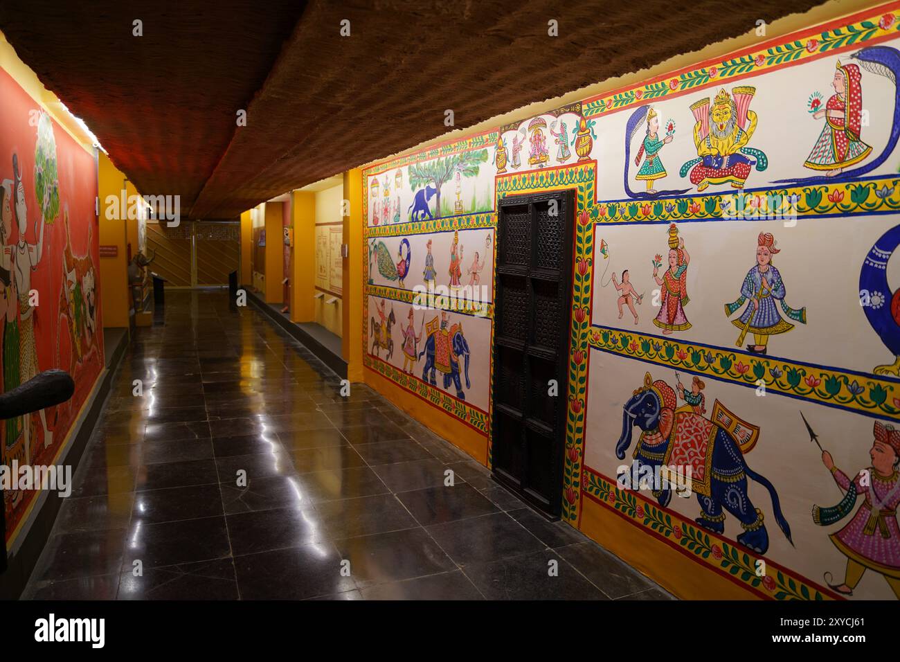 Folk arts inside the of Art Gallery. Cultural Village - AADIVART ...