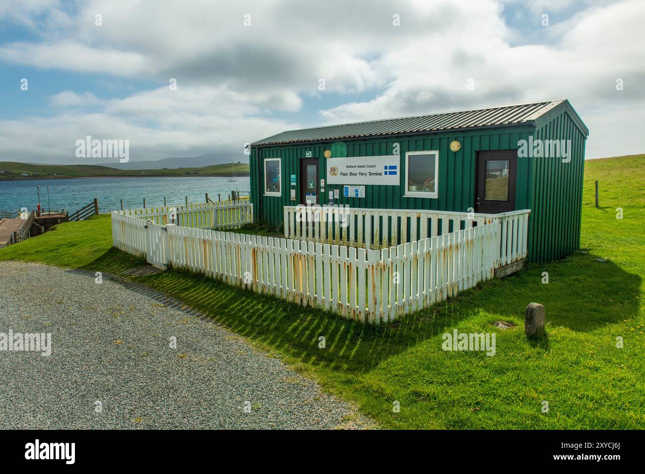 Papa Stour is one of the Shetland Islands in Scotland, with a ...