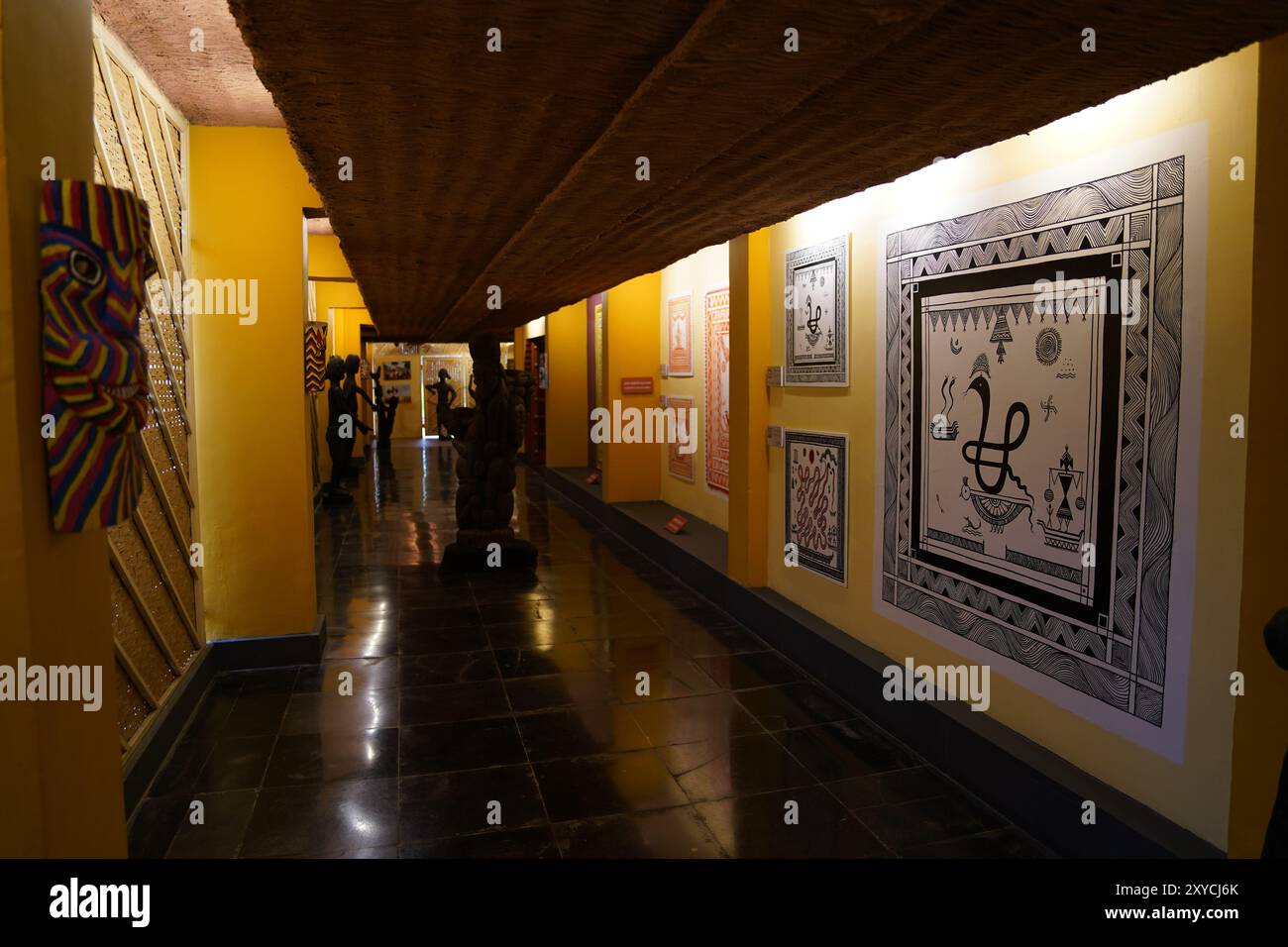 Folk arts inside the of Art Gallery. Cultural Village - AADIVART ...