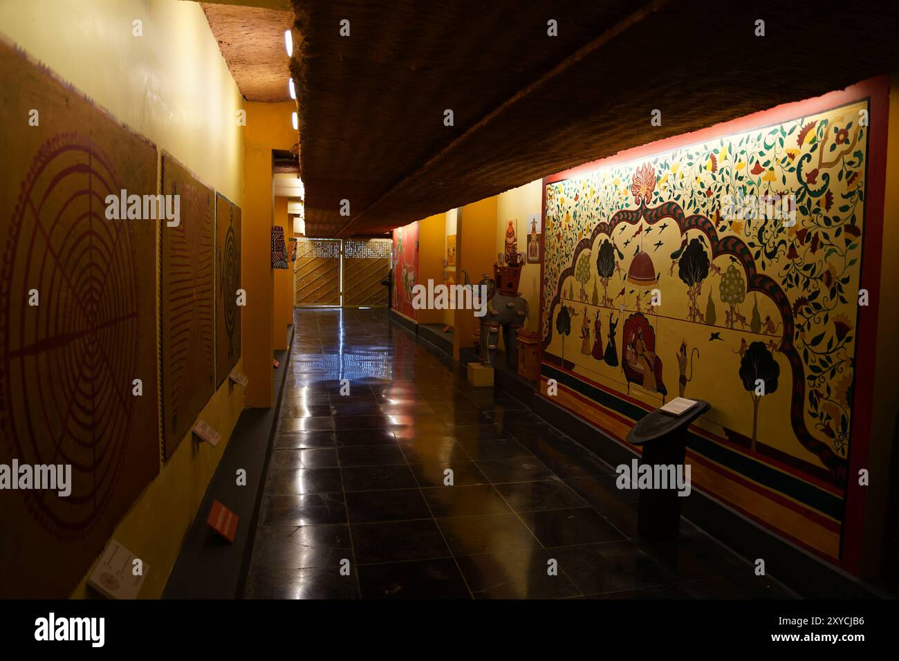 Folk arts inside the of Art Gallery. Cultural Village - AADIVART ...