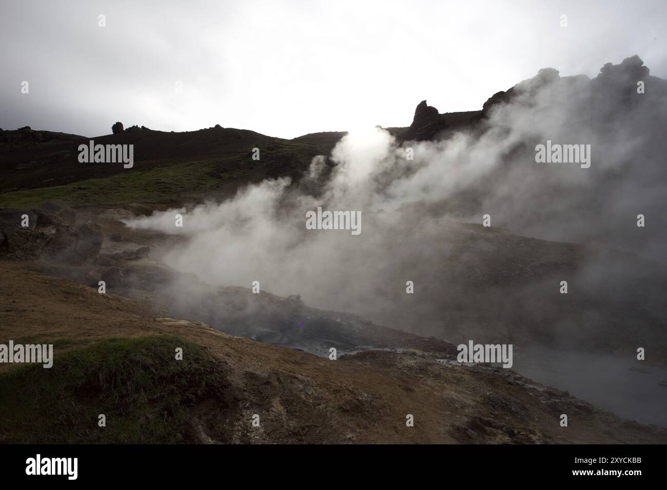 Steam spring in Reykjadalur, Iceland, Europe Stock Photo - Alamy