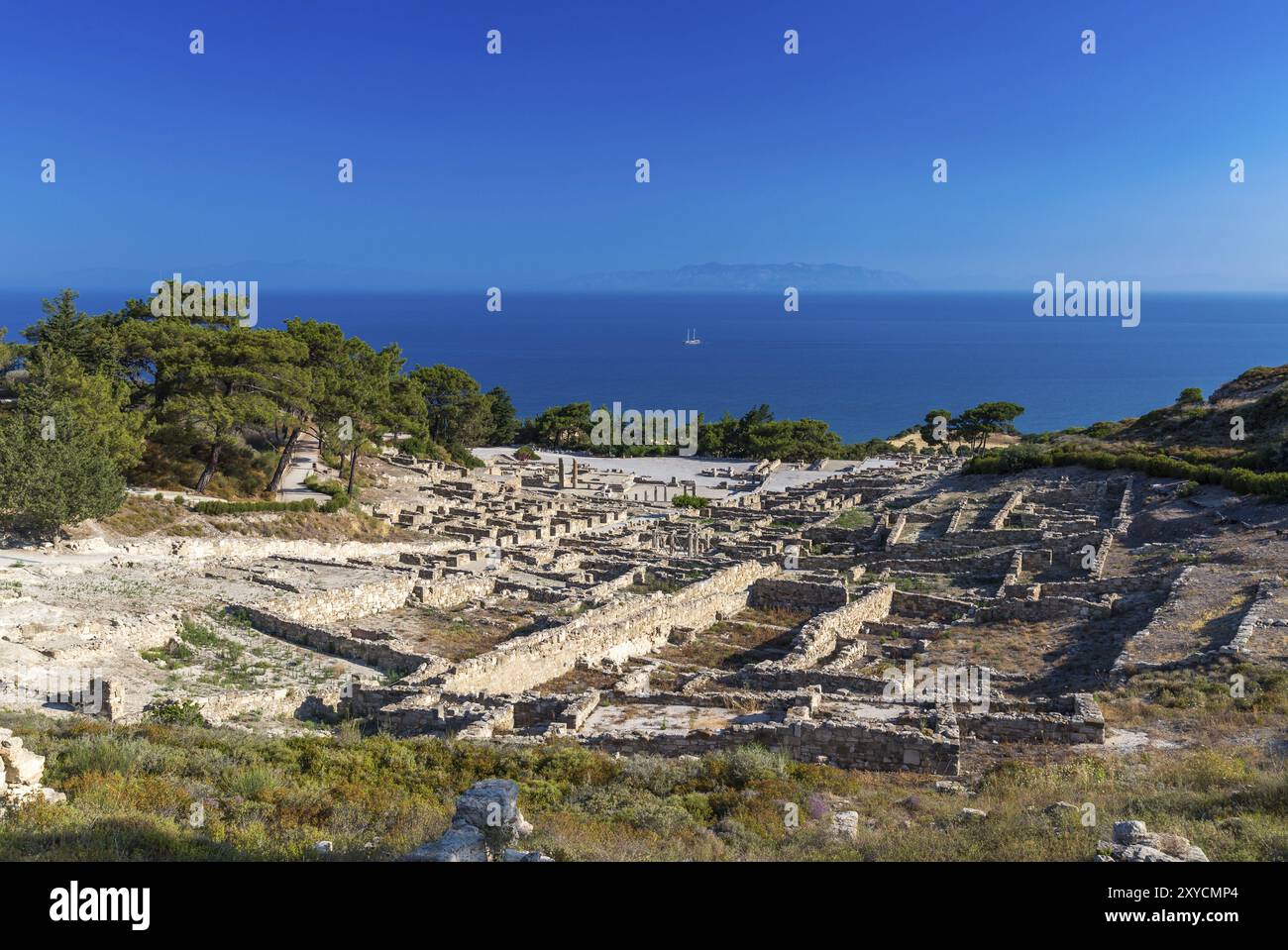 Ancient city of Kamiros, Rhodes Stock Photo - Alamy