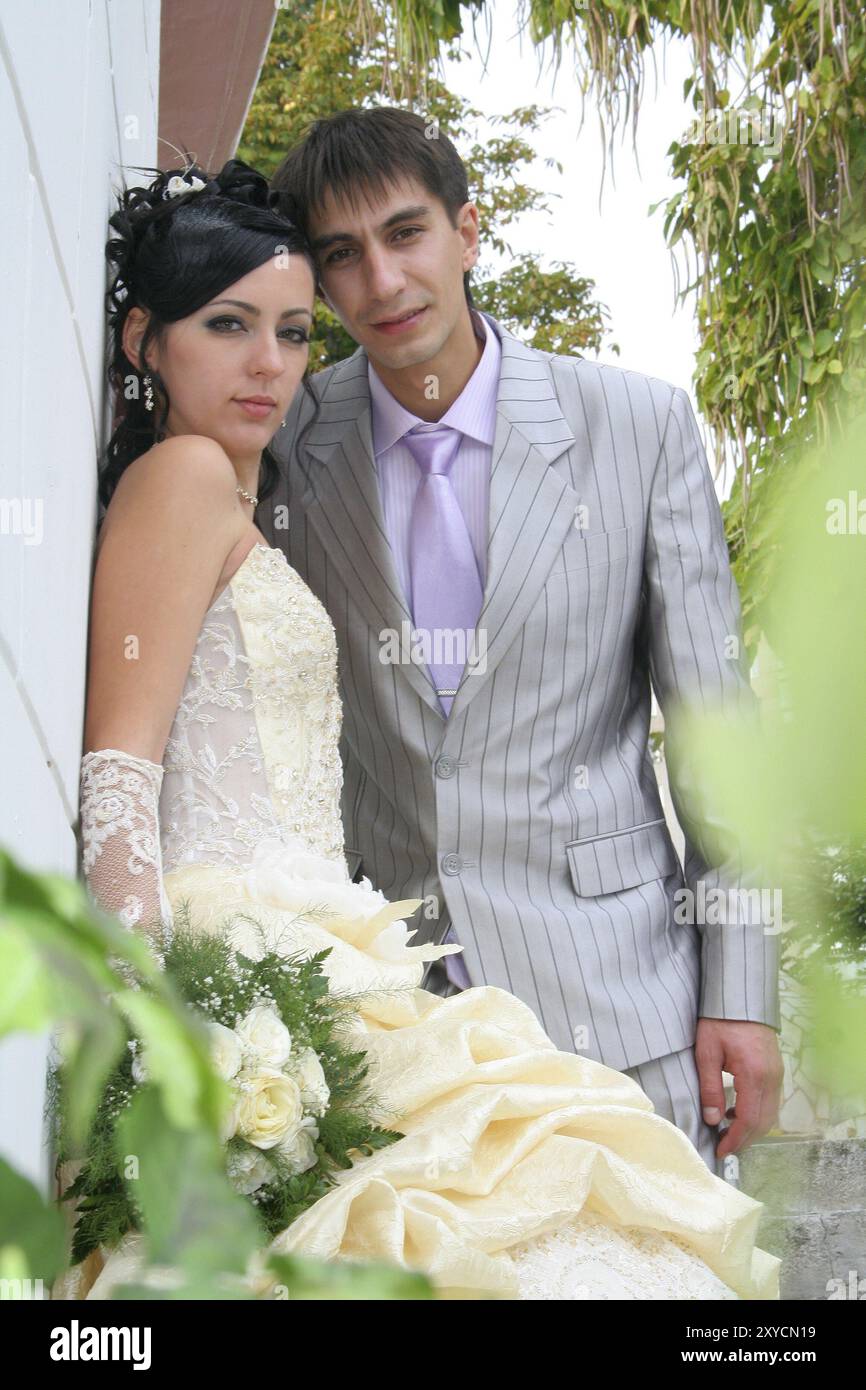 Just married together Stock Photo - Alamy