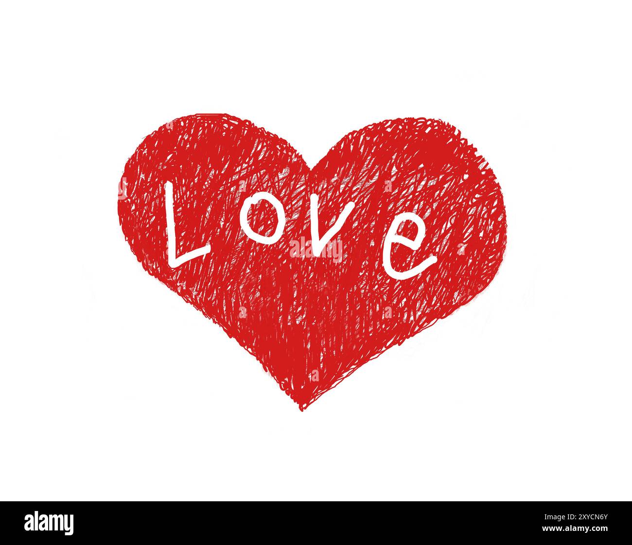 Love hand lettering hearts Cut Out Stock Images & Pictures - Alamy