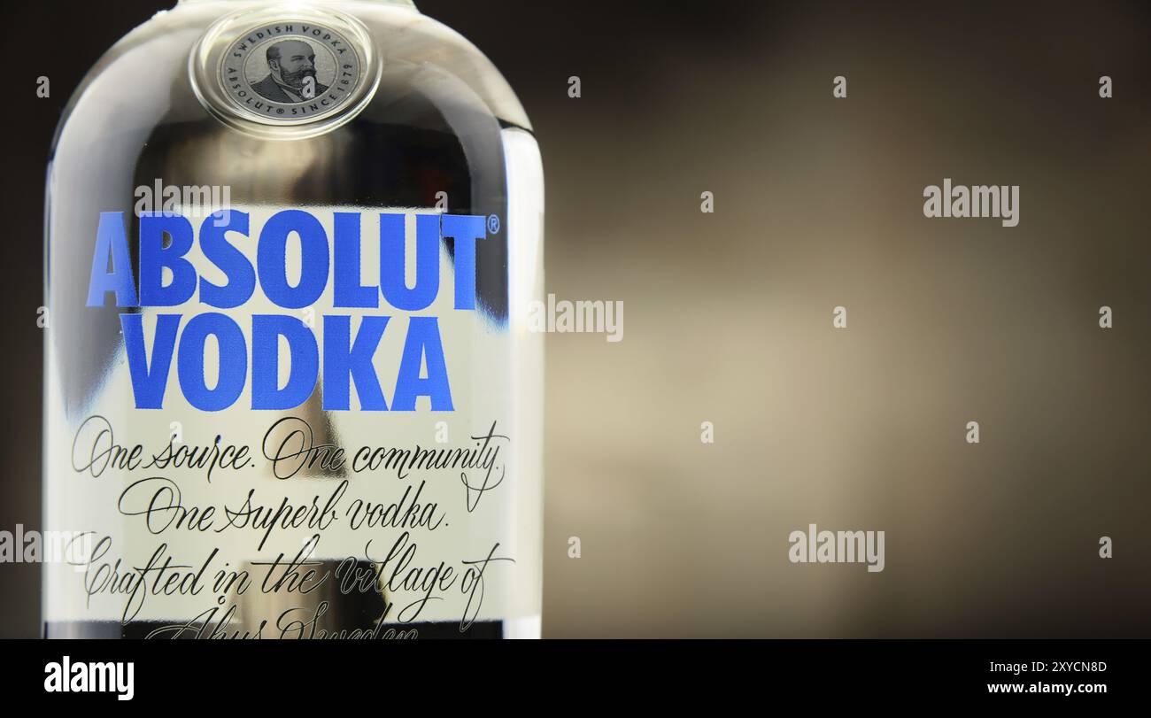 Absolut Vodka is a brand of vodka, produced near Ahus, in Sweden. Owned ...