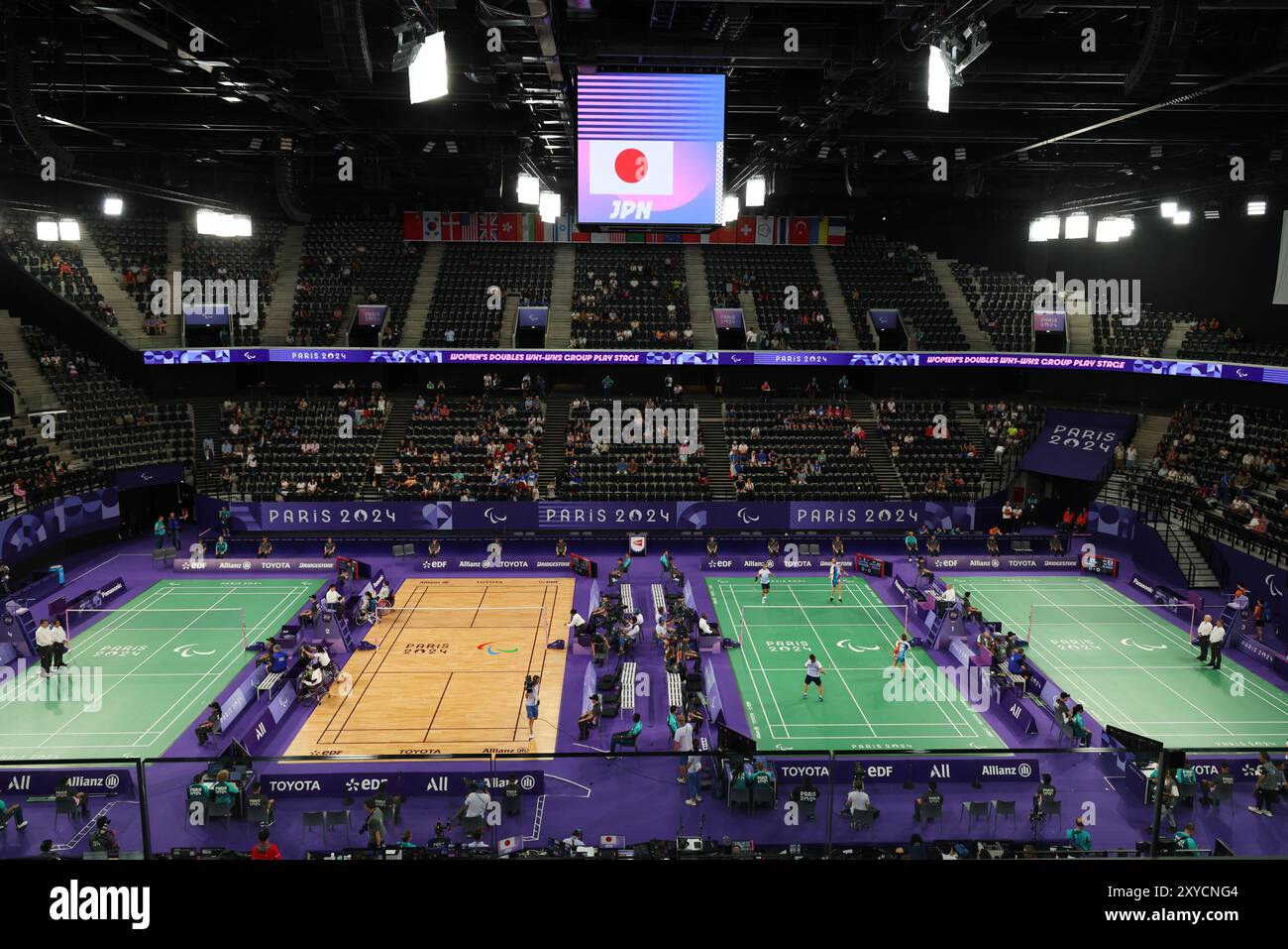 Paris, France. 29th Aug, 2024. General view Badminton : during the ...