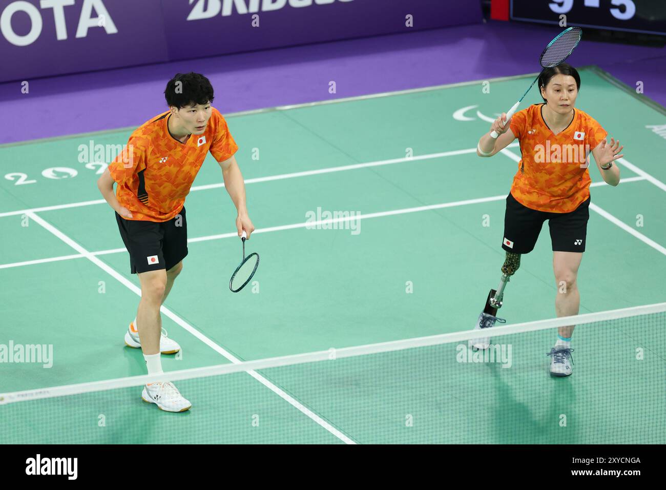 Paris, France. 29th Aug, 2024. Taiyo Imai & Noriko Ito (JPN) Badminton ...