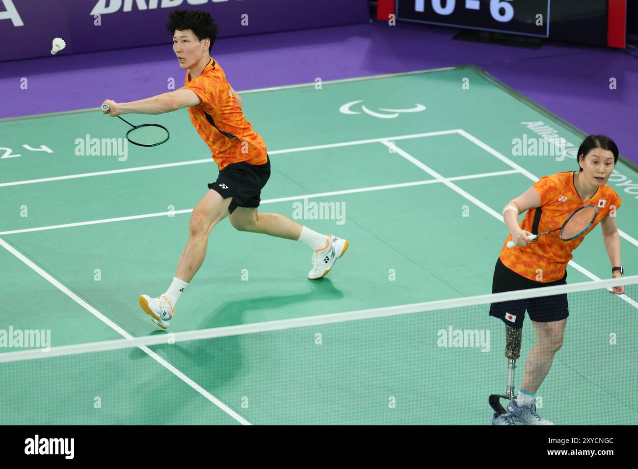 Paris, France. 29th Aug, 2024. Taiyo Imai & Noriko Ito (JPN) Badminton ...