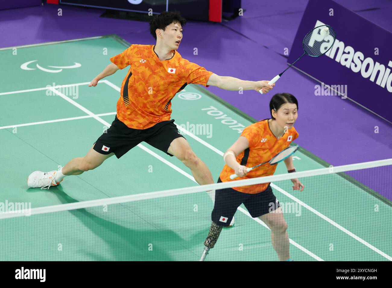 Paris, France. 29th Aug, 2024. Taiyo Imai & Noriko Ito (JPN) Badminton ...