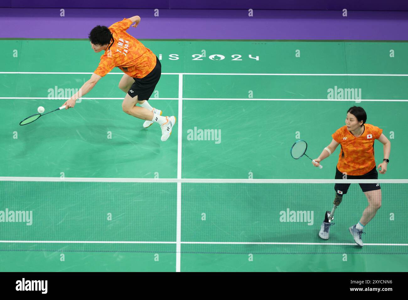 Paris, France. 29th Aug, 2024. Taiyo Imai & Noriko Ito (JPN) Badminton ...