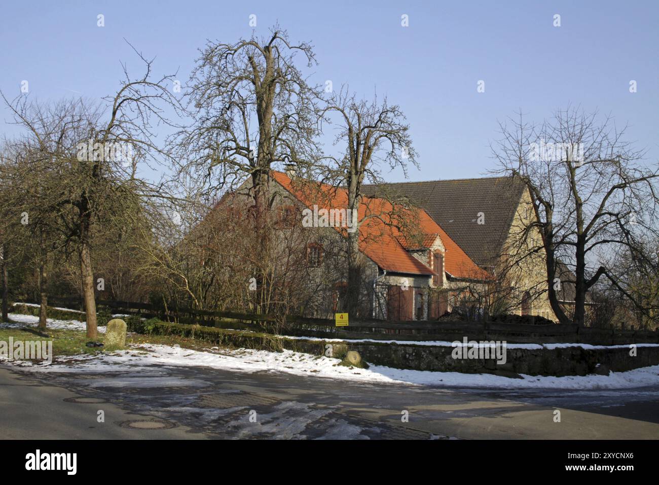 Farm in Silixen Stock Photo - Alamy