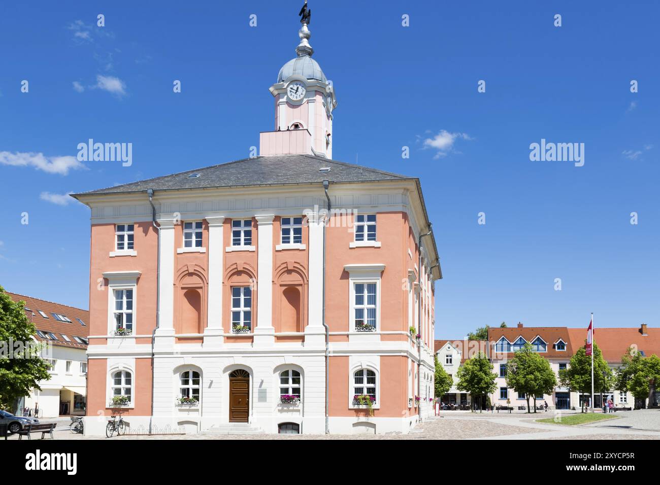 The town hall of Templin, Uckermark Stock Photo - Alamy