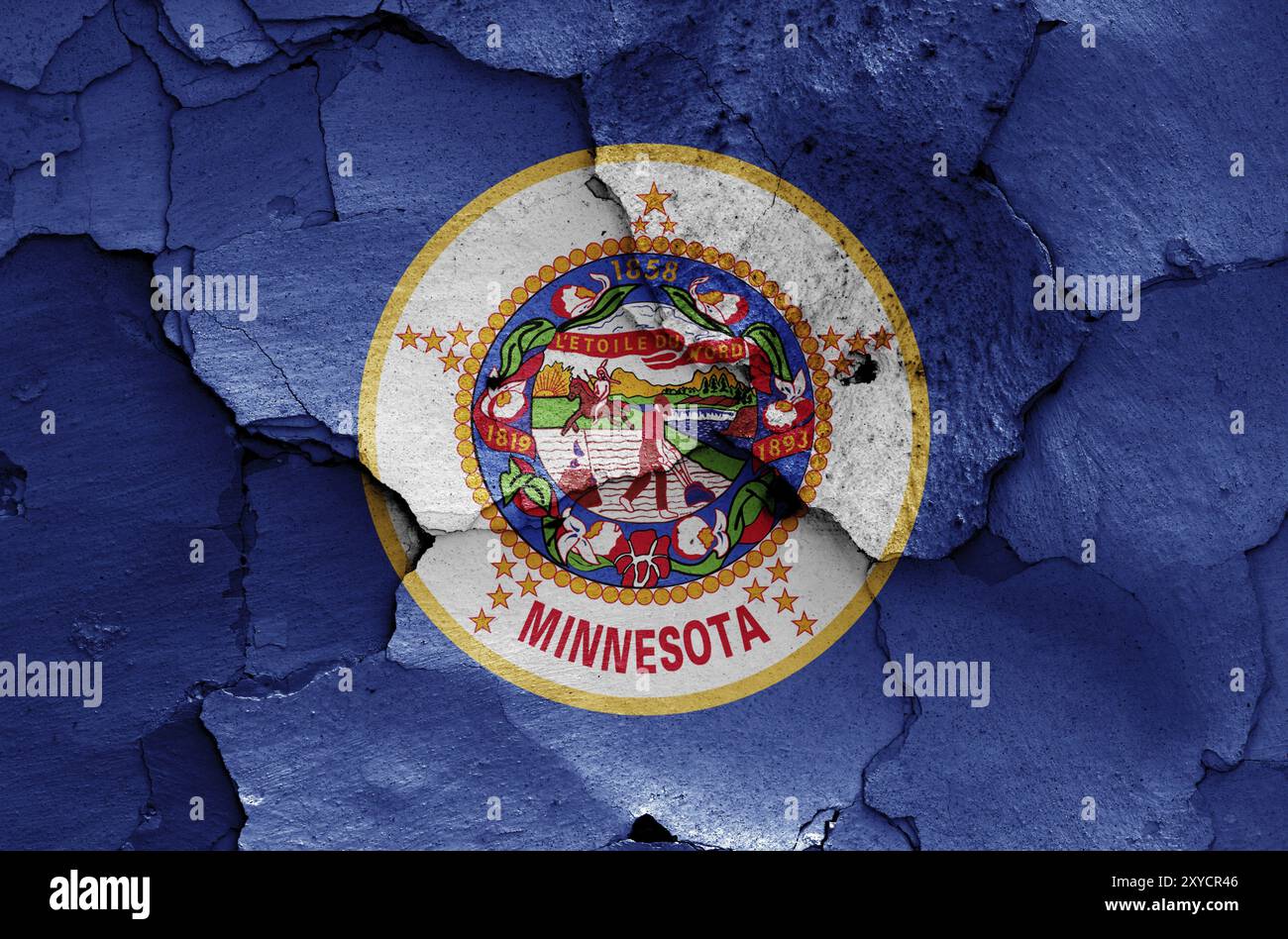 Flag state minnesota on hi-res stock photography and images - Alamy