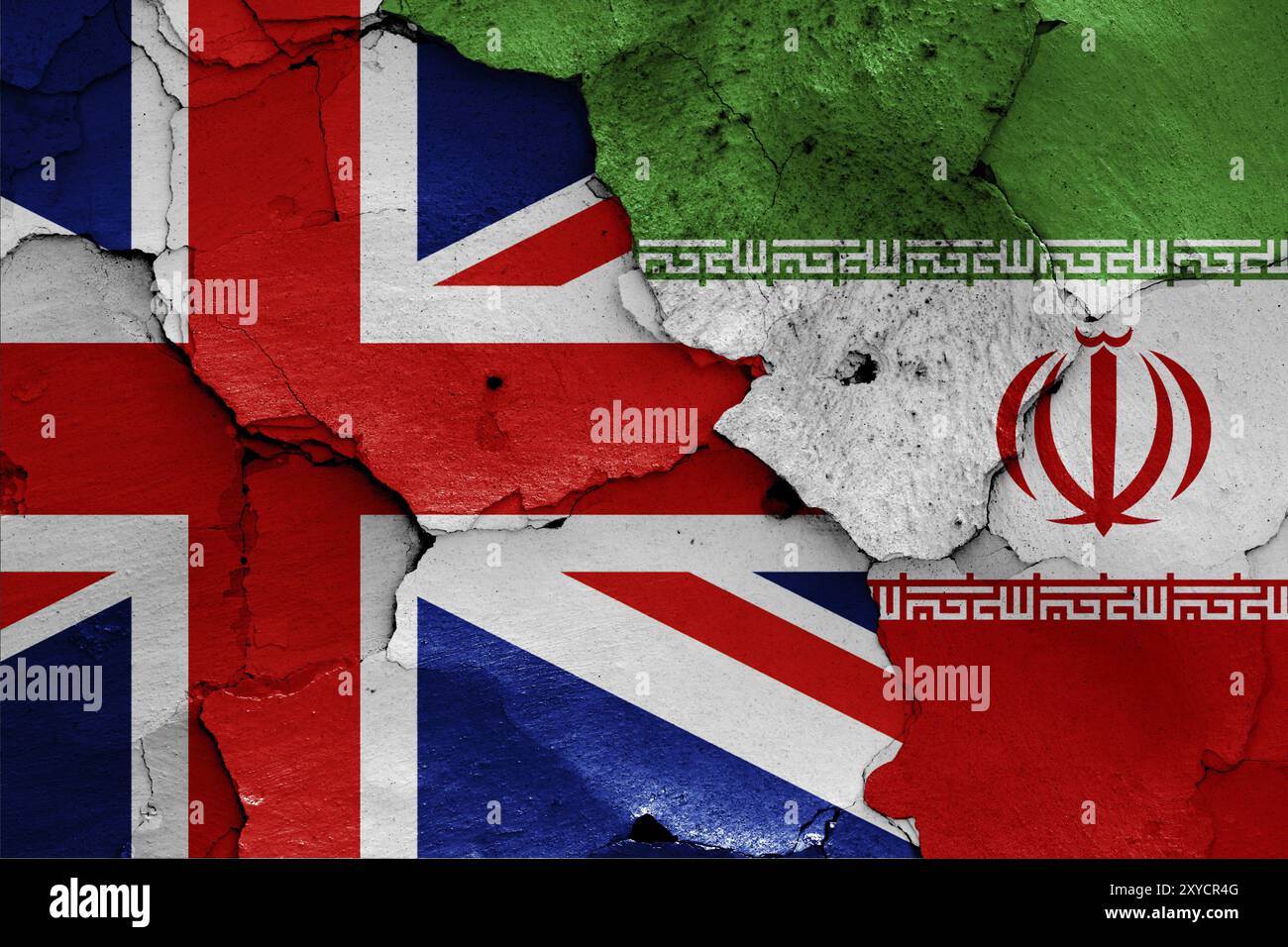 Iran and united kingdom flags hi-res stock photography and images - Alamy