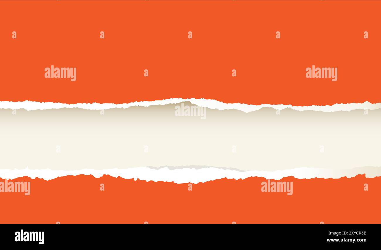 orange colour ripped torn paper background Stock Vector Image & Art - Alamy