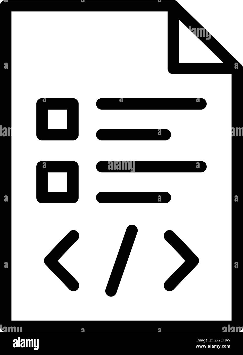 Script Vector Icon Design Illustration Stock Vector Image & Art - Alamy